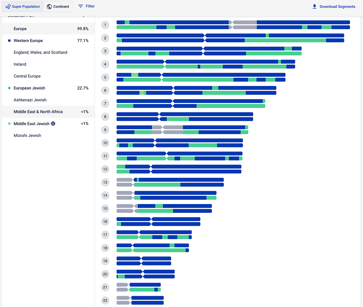 My painted populations: comparing 23andMe, AncestryDNA and ...