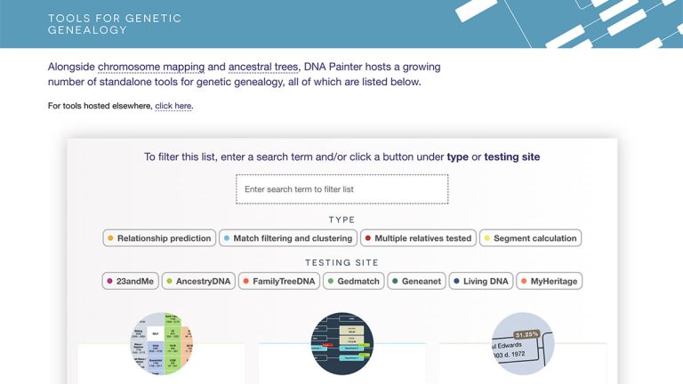 My re-tooled DNA Tools page | DNA Painter Blog